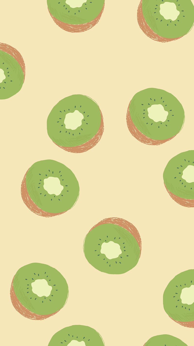 Psd pastel kiwi pattern background | Premium PSD - rawpixel