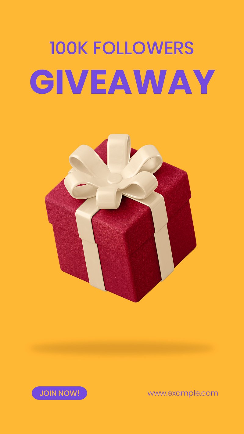 Giveaway Facebook story template psd | Premium PSD Template - rawpixel