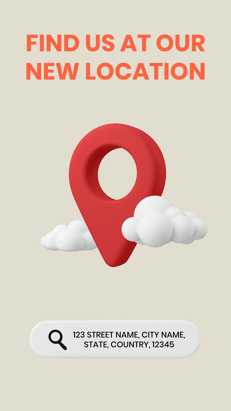 Location social media story template, | Premium Vector Template - rawpixel