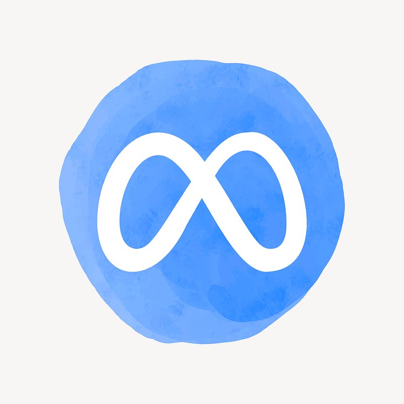Meta app icon vector in watercolor. | Free Icons - rawpixel