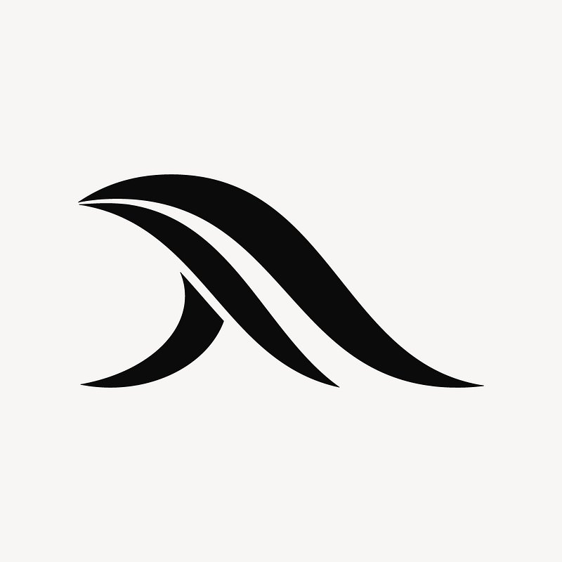 Tide logo element clipart, flat | Premium Vector - rawpixel