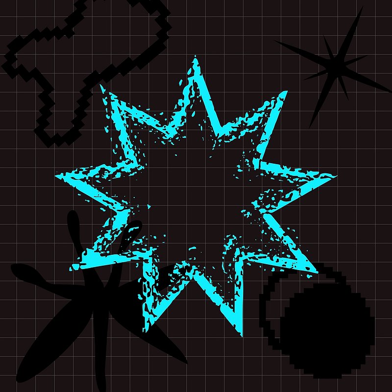 Exploding shape collage element, abstract | Premium Vector - rawpixel