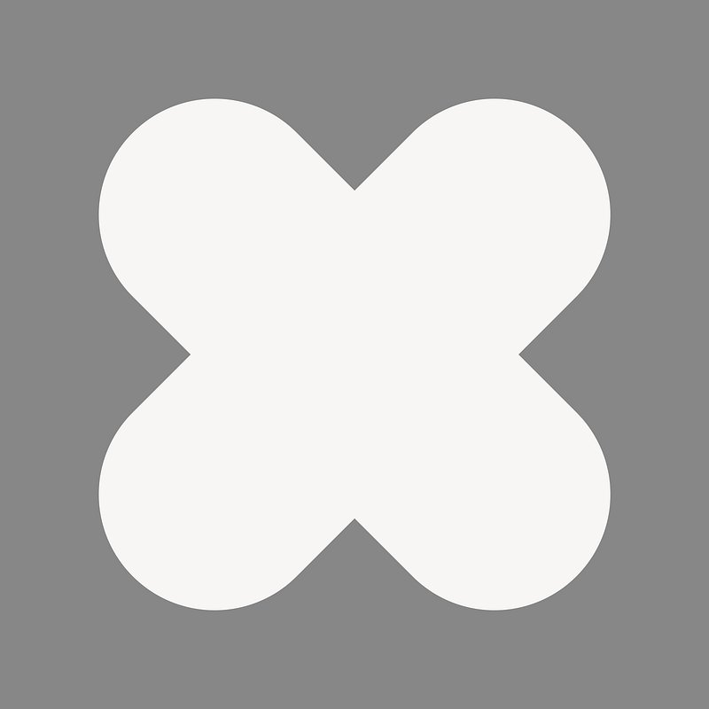 Multiplication sign sticker, white x | Premium Vector - rawpixel