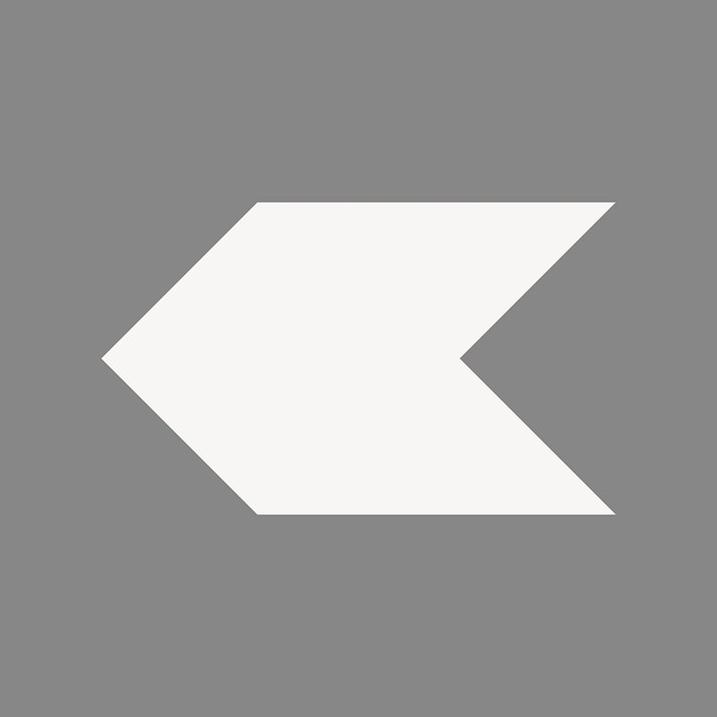 White arrow sticker, pointing left, | Free Vector - rawpixel