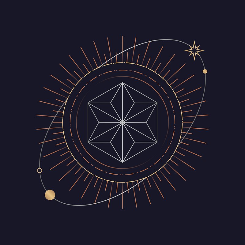 Geometric star mystic symbol vector | Premium Vector - rawpixel