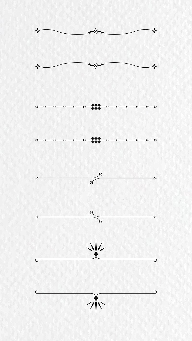 Vintage line frame collection vector | Premium Vector - rawpixel