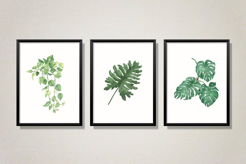 Leaves on a frame collection | Premium Vector - rawpixel