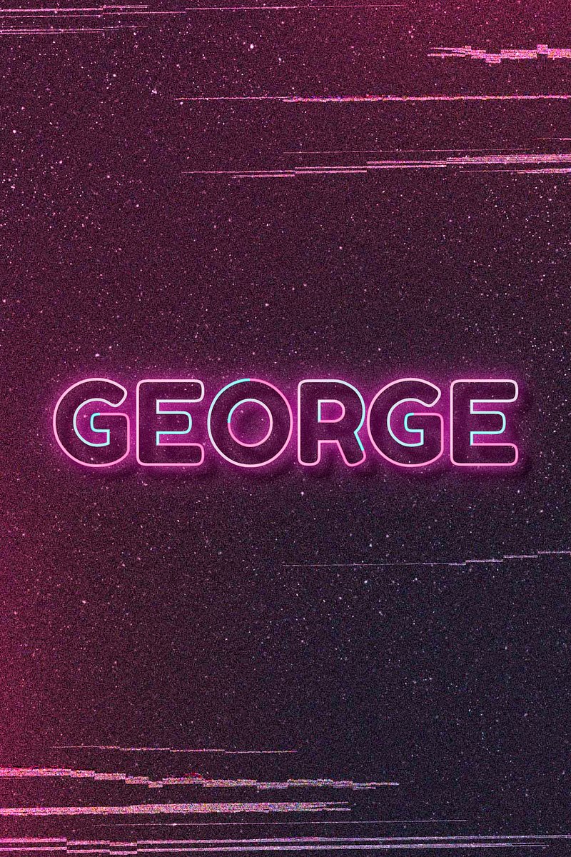 George word art vector neon | Free Photo - rawpixel