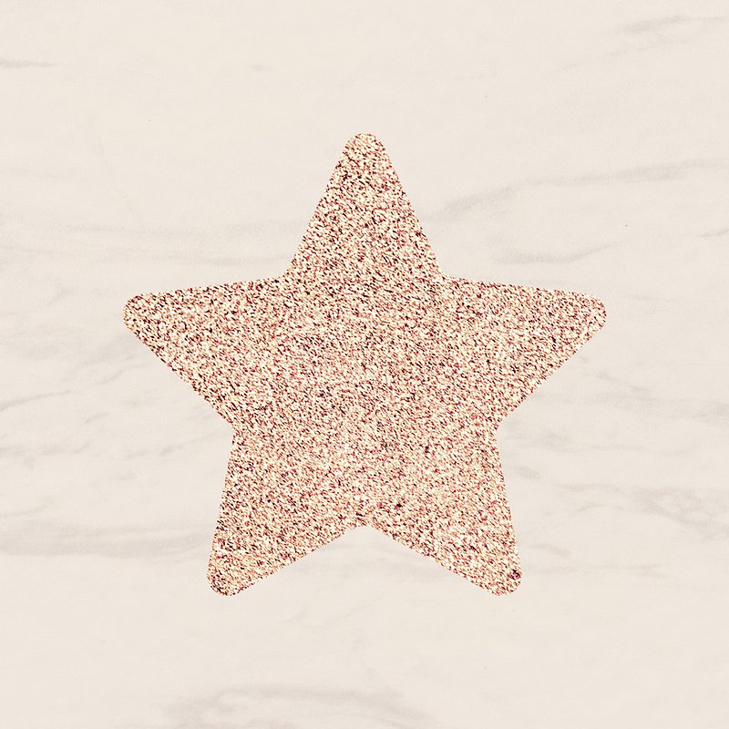 Glitter star sticker illustration | Free PSD - rawpixel