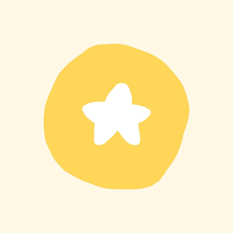 Star sign sticker cute doodle | Free Photo - rawpixel