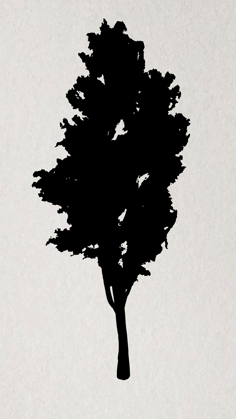 Black tree element vector ink | Free Vector - rawpixel