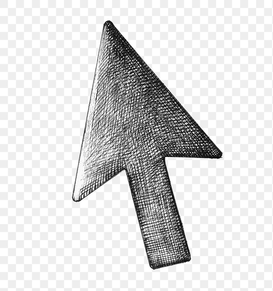 Mouse cursor png vintage sticker | Free PNG - rawpixel