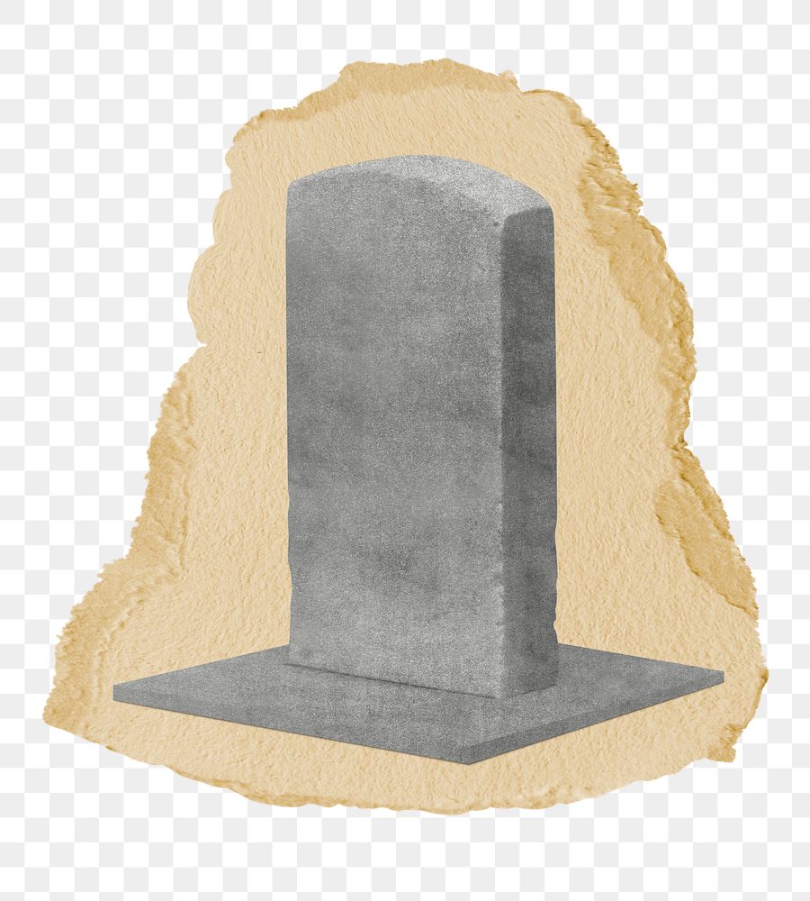 Tombstone png sticker, ripped paper, | Premium PNG - rawpixel