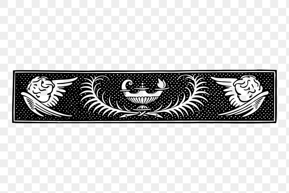 Angel divider png sticker illustration, | Free PNG - rawpixel