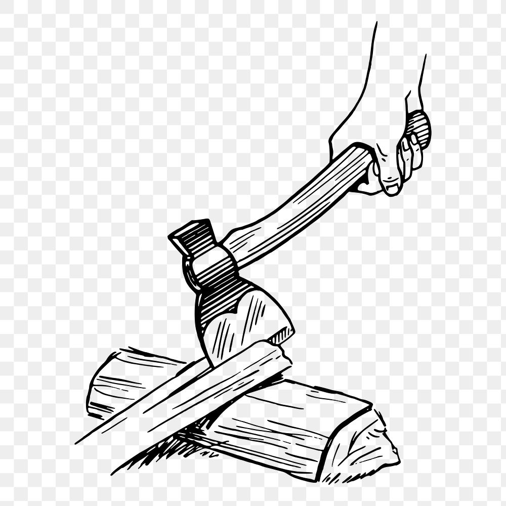 Hand holding axe png sticker, | Free PNG - rawpixel