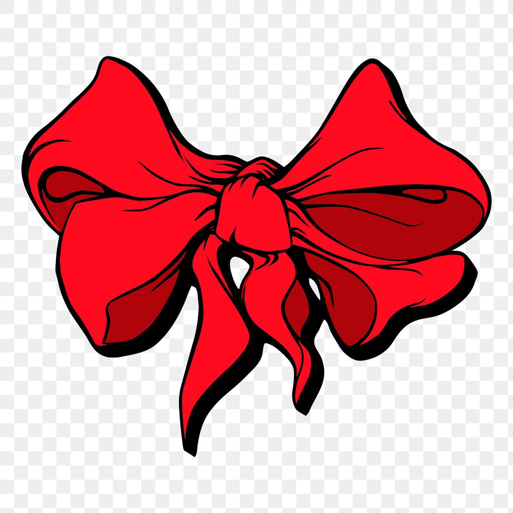 Bow png sticker illustration, transparent | Free PNG - rawpixel