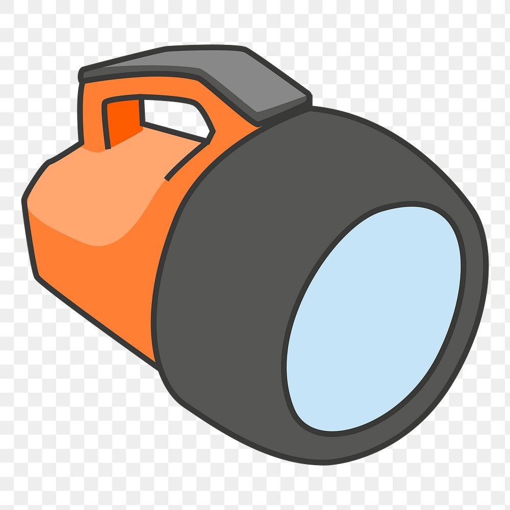 Flashlight png sticker illustration, transparent | Free PNG - rawpixel