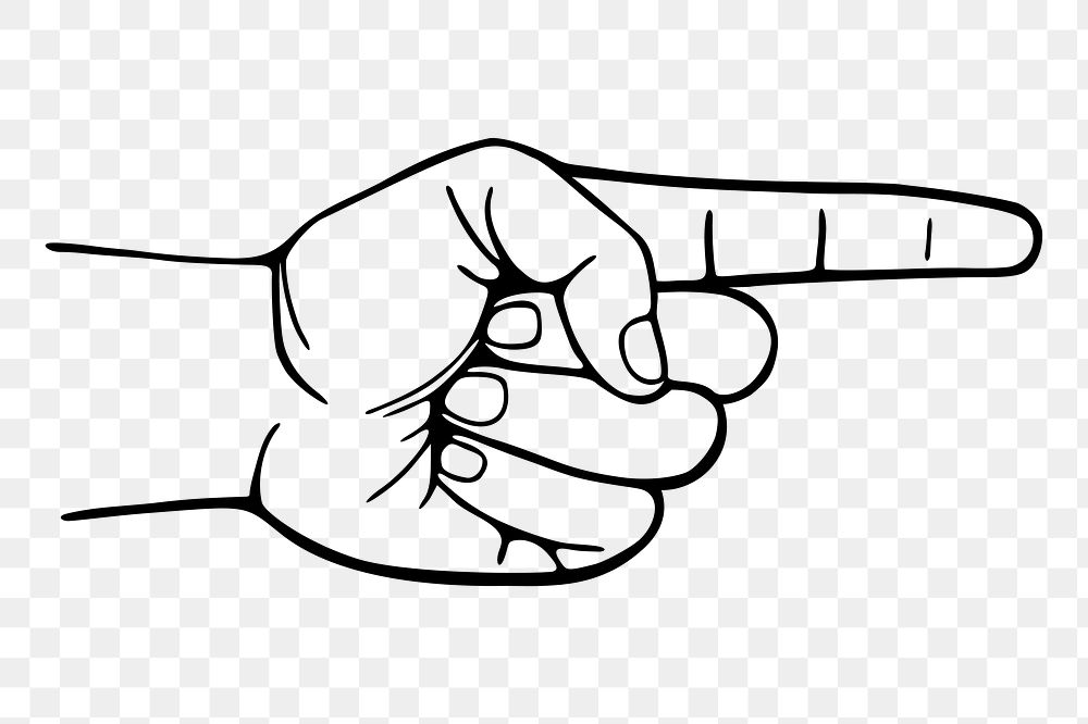 Pointing finger png sticker hand | Free PNG - rawpixel