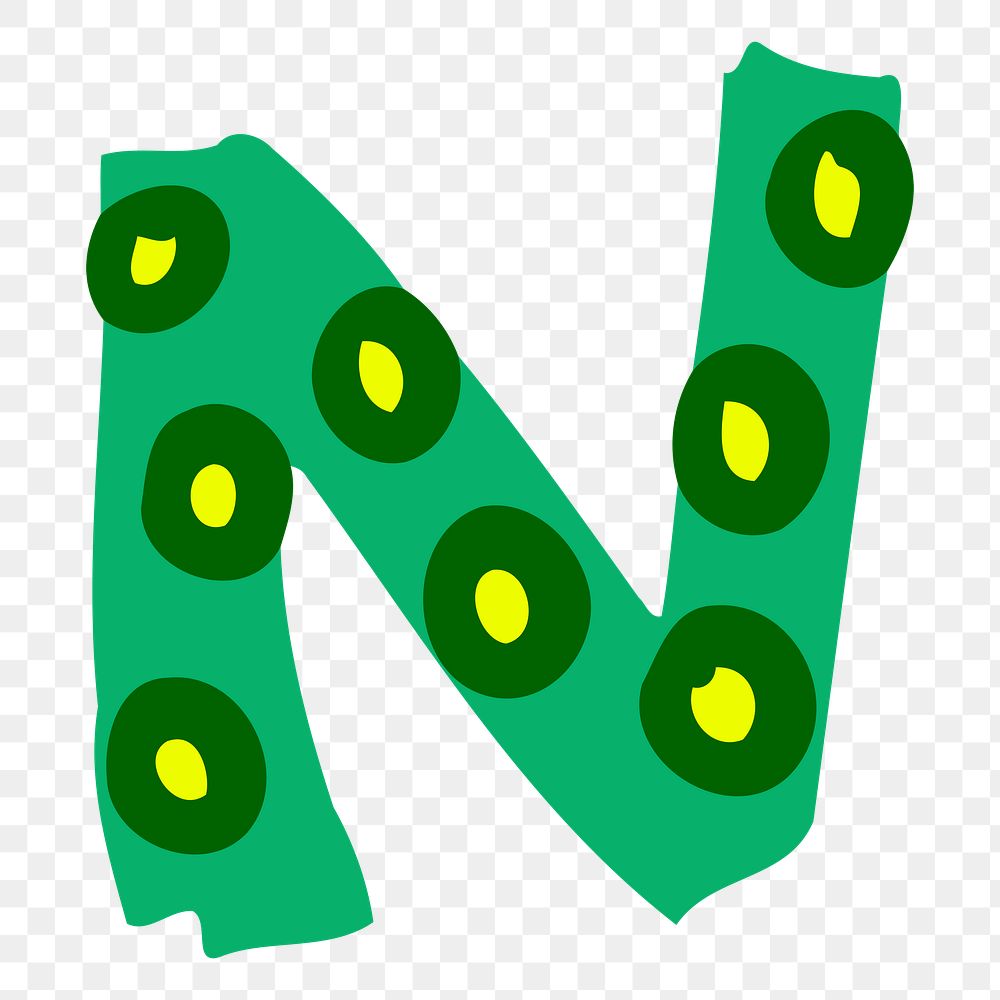 N alphabet png sticker, transparent | Free PNG - rawpixel