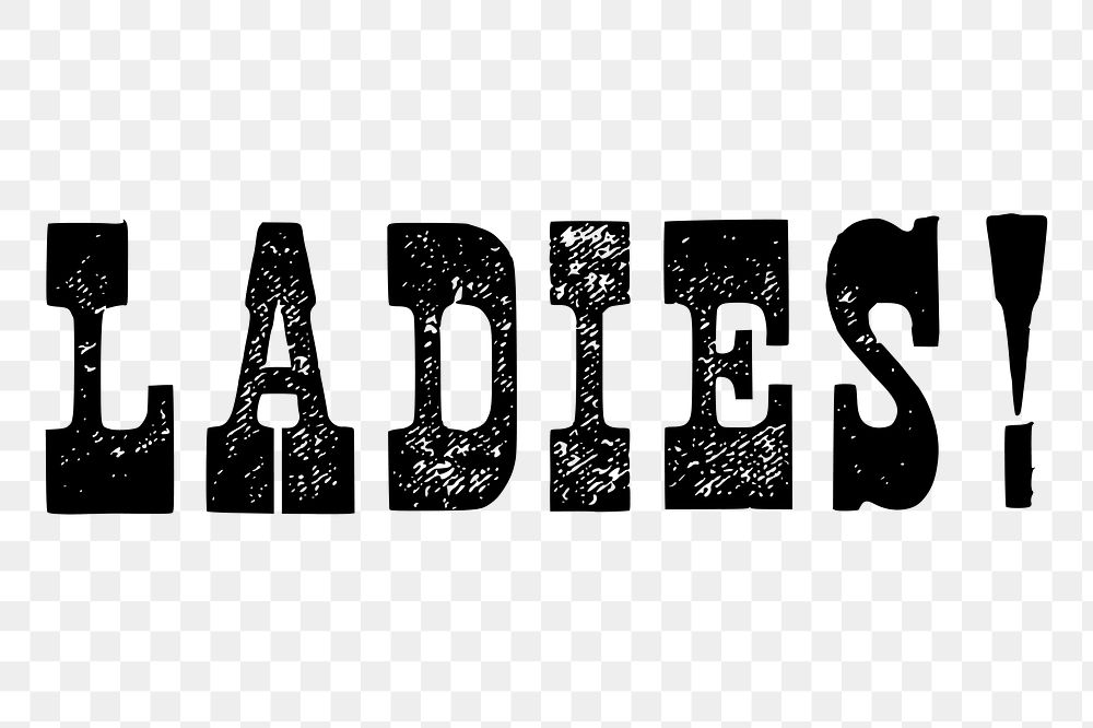 Ladies typography png sticker, | Free PNG - rawpixel