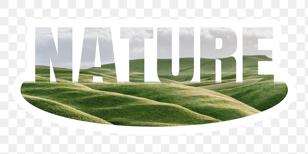 Nature png word sticker, white | Free PNG - rawpixel