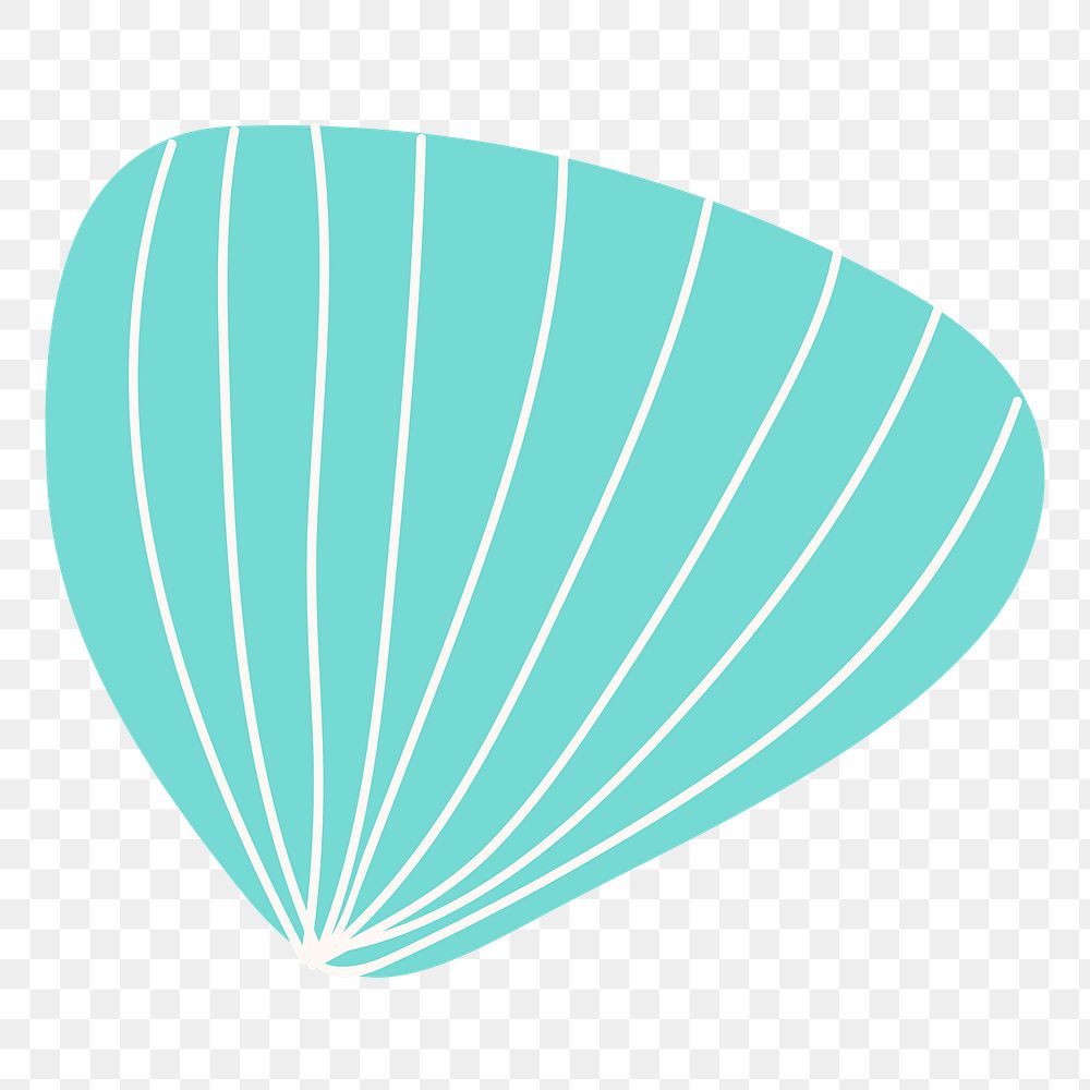 Green shell png sticker, abstract | Premium PNG - rawpixel