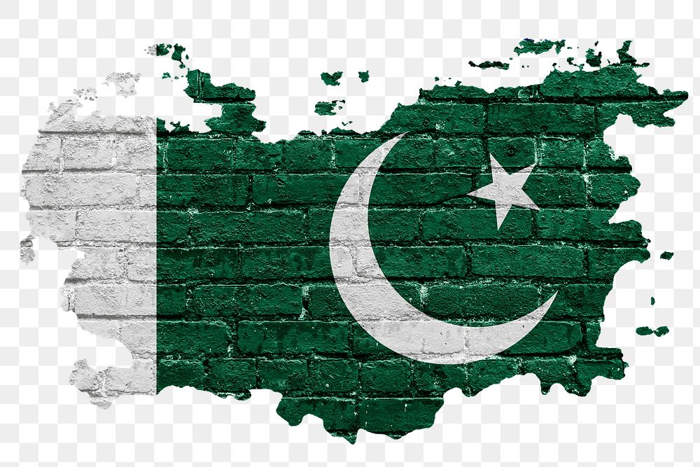 Pakistan's flag png sticker, brick | Free PNG - rawpixel