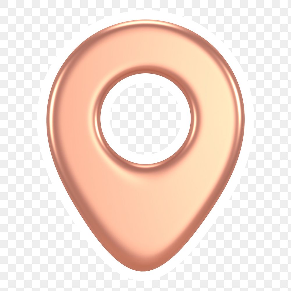 Location pin png, rose gold | Icons - rawpixel