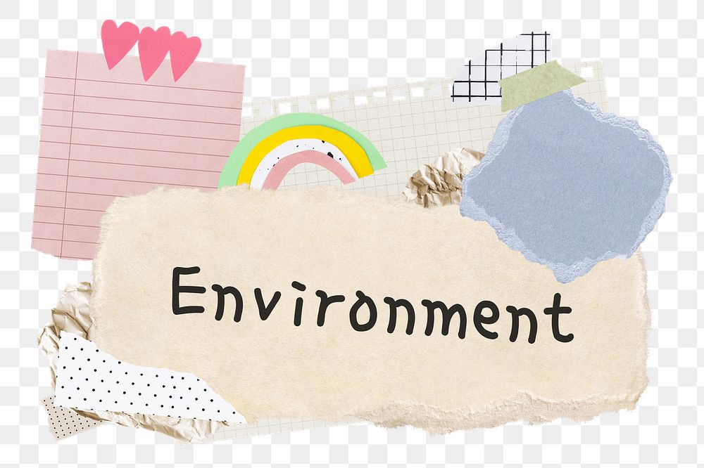 Environment png word sticker typography, | Free PNG - rawpixel