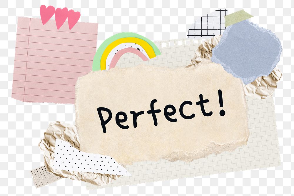 Perfect! png word sticker typography, | Free PNG - rawpixel