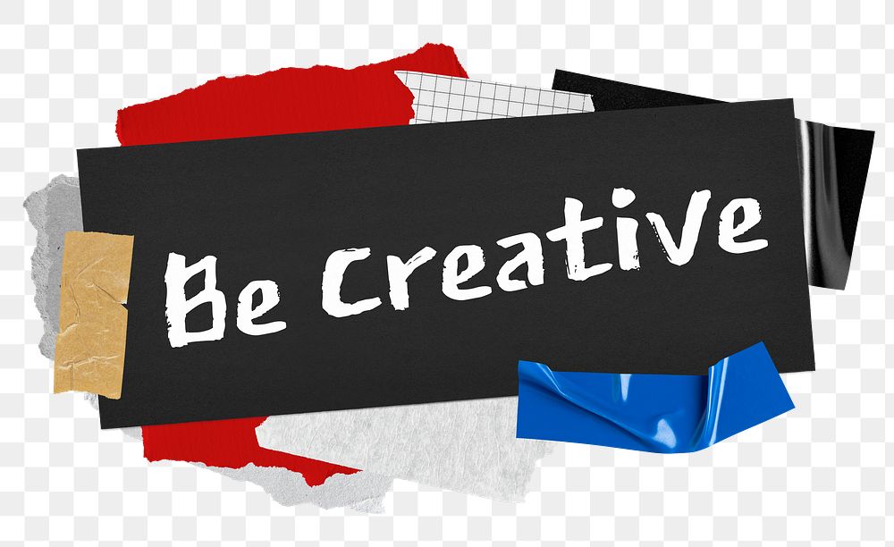 Be creative png word sticker | Free PNG - rawpixel