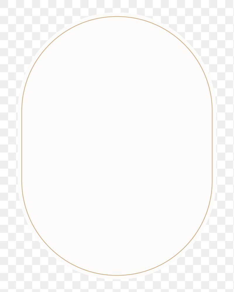 Aesthetic oval png frame sticker, | Free PNG - rawpixel