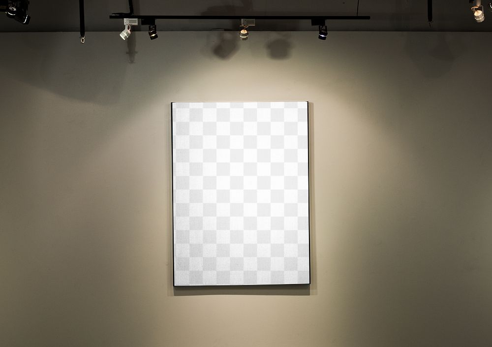 Exhibition frame png mockup, transparent | Free PNG - rawpixel