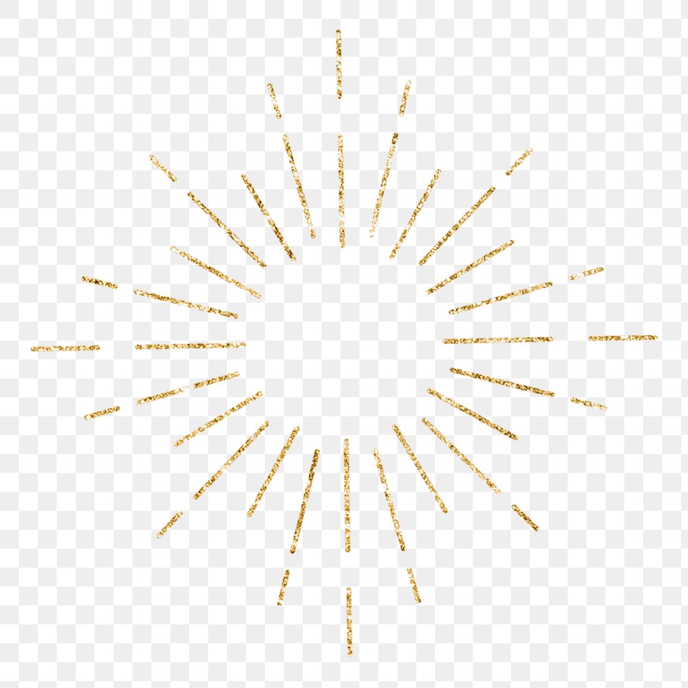 Gold sunburst png sticker, transparent | Free PNG - rawpixel