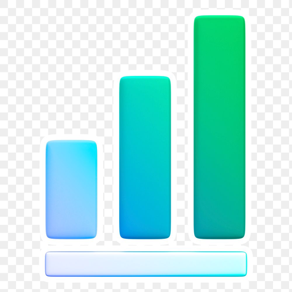 Bar charts png sticker, | Premium PNG - rawpixel