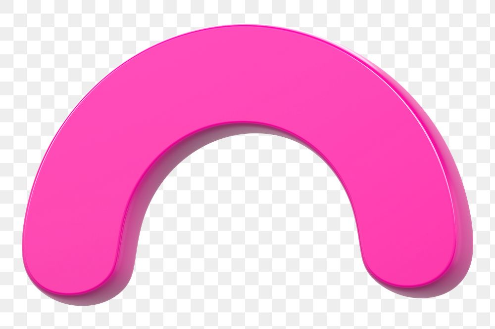 Png curved line sticker, pink | Premium PNG - rawpixel