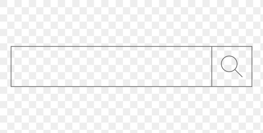 Search bar png sticker, transparent | Premium PNG - rawpixel