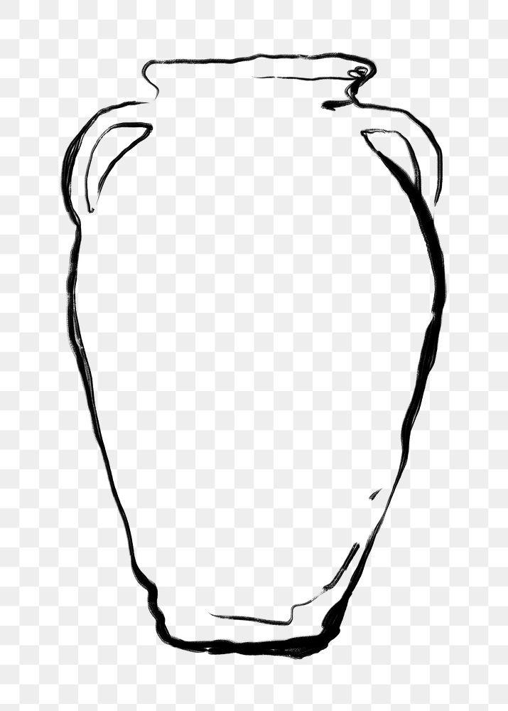 Vintage vase png sticker, drawing | Premium PNG - rawpixel