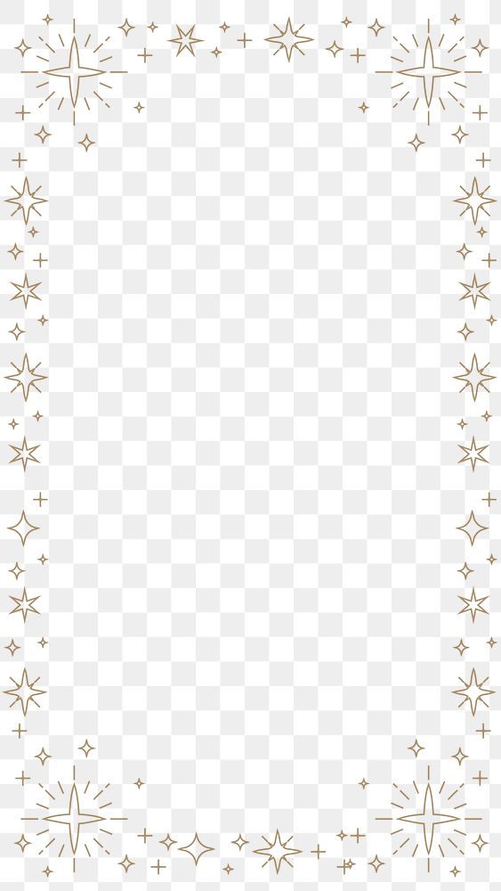 Gold mystical star frame png | Free PNG - rawpixel