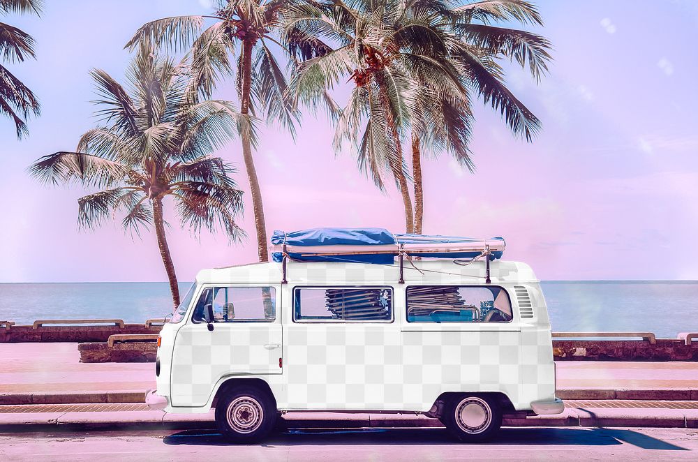 Microbus side png transparent mockup | Premium PNG - rawpixel