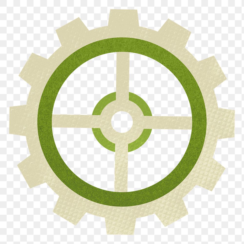 Green cogwheel png business sticker, | Free PNG - rawpixel
