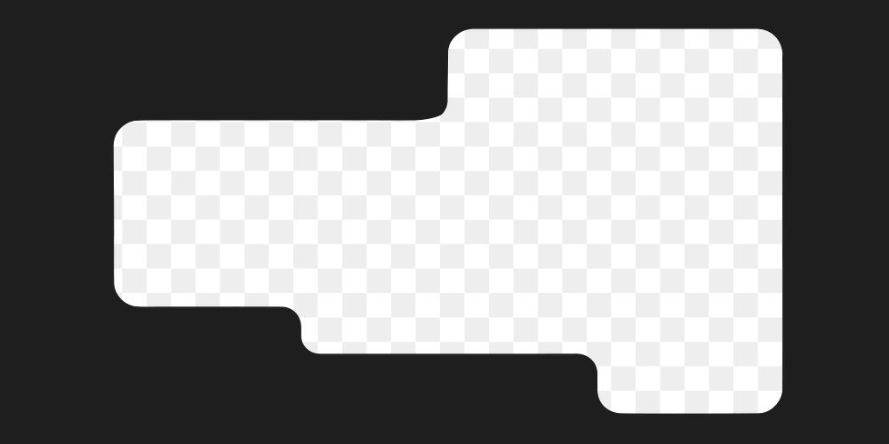 Abstract rectangle png frame, black | Premium PNG - rawpixel
