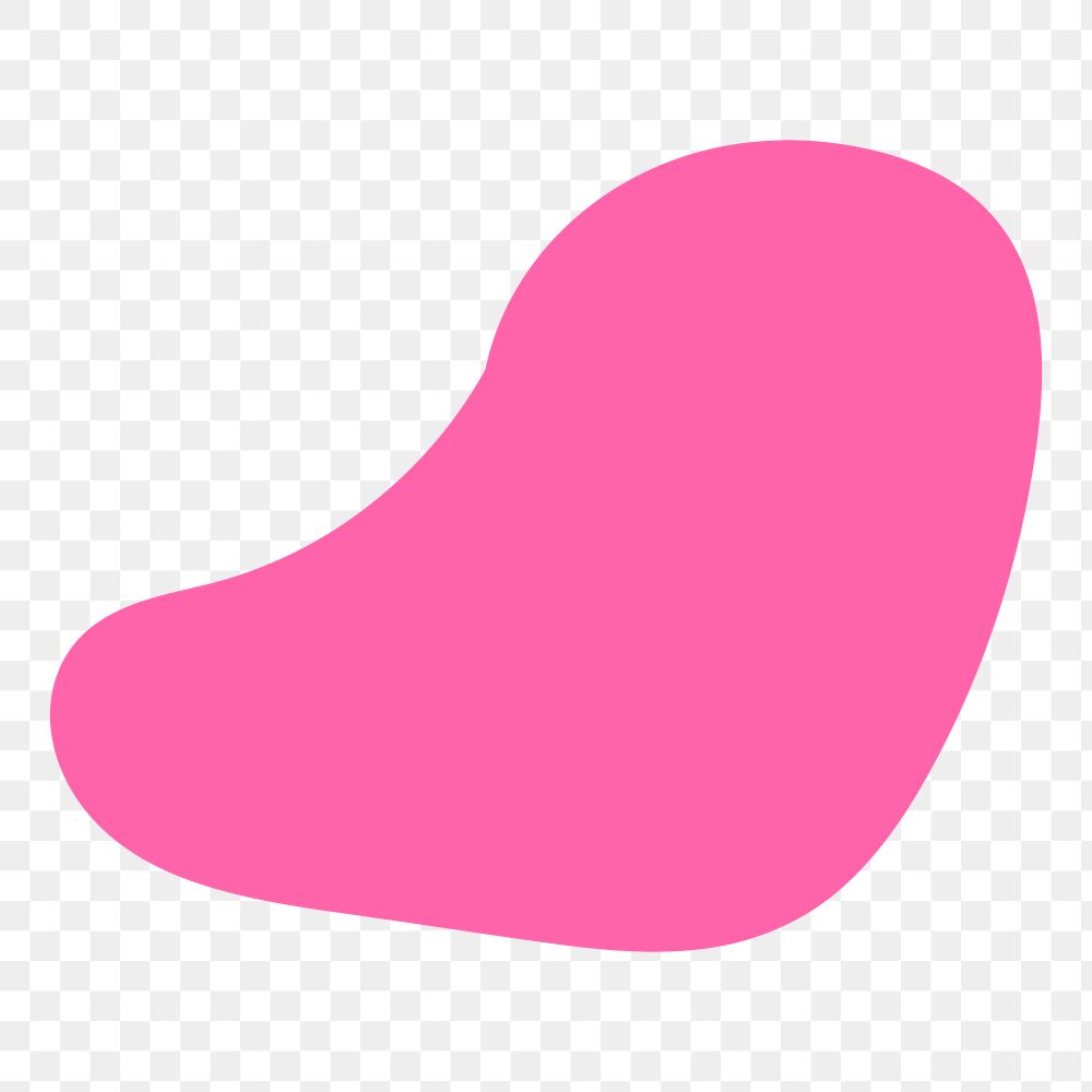 Pink organic shape png abstract | Premium PNG - rawpixel