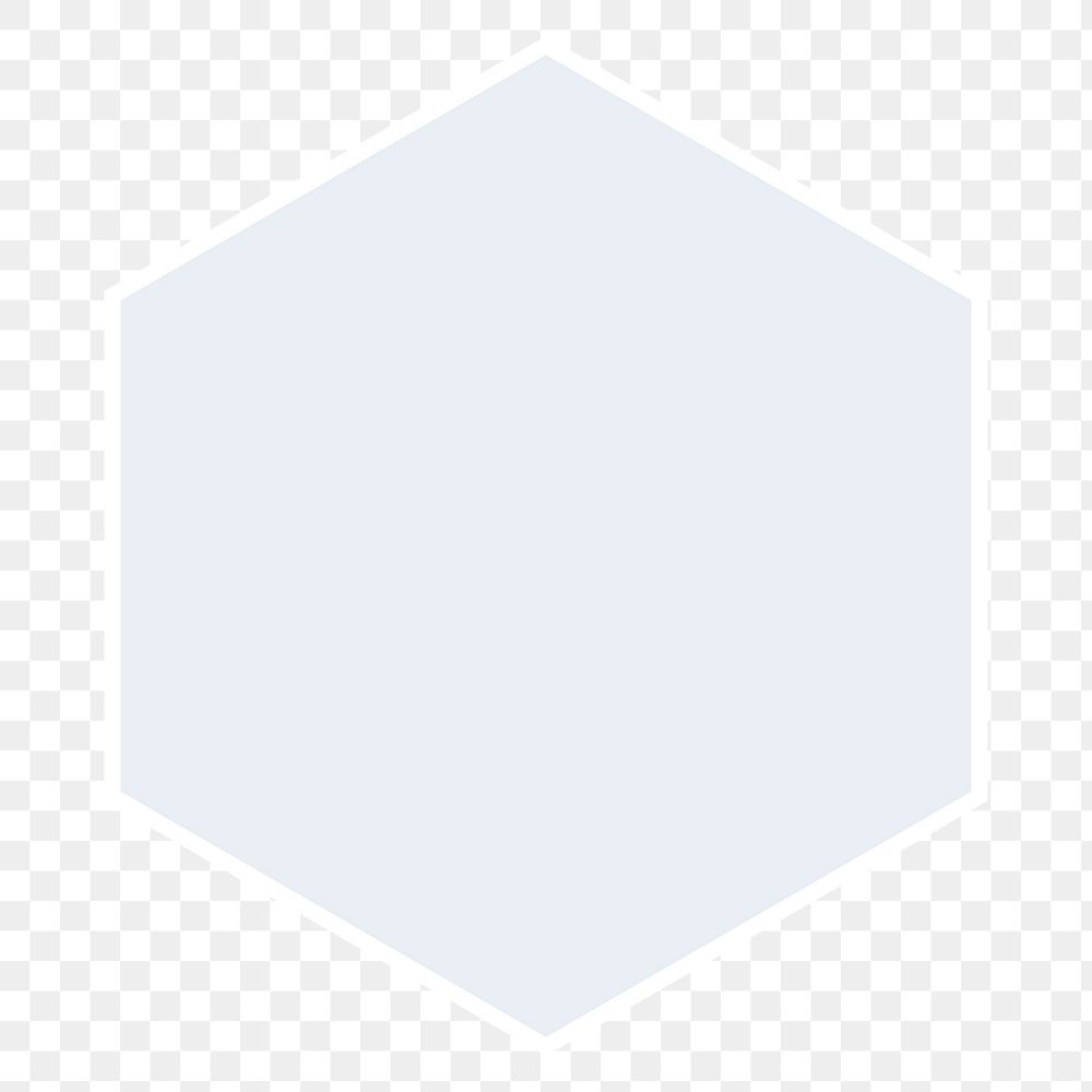 Hexagon frame png sticker, transparent | Premium PNG - rawpixel