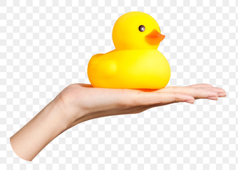 Png cute rubber duck sticker, | Premium PNG - rawpixel