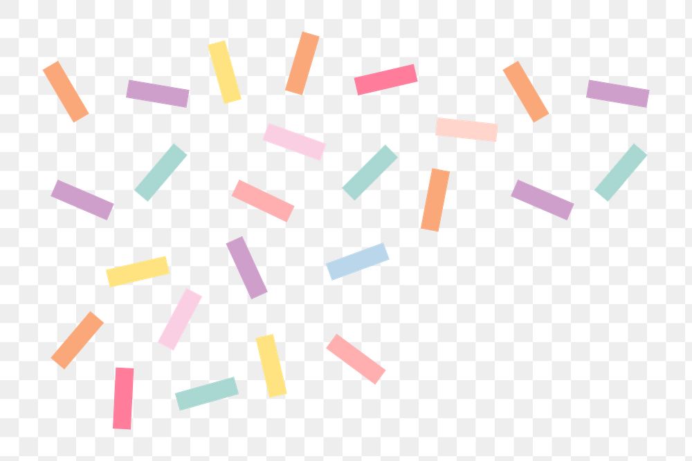 Rainbow sprinkles png border | Premium PNG - rawpixel