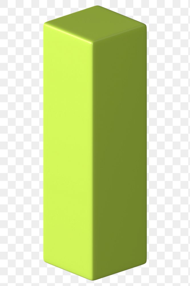 3D green cuboid png, geometric | Free PNG - rawpixel