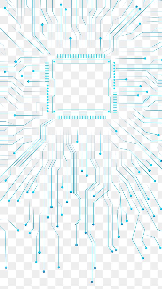 Digital connection png blue circuit | Premium PNG - rawpixel