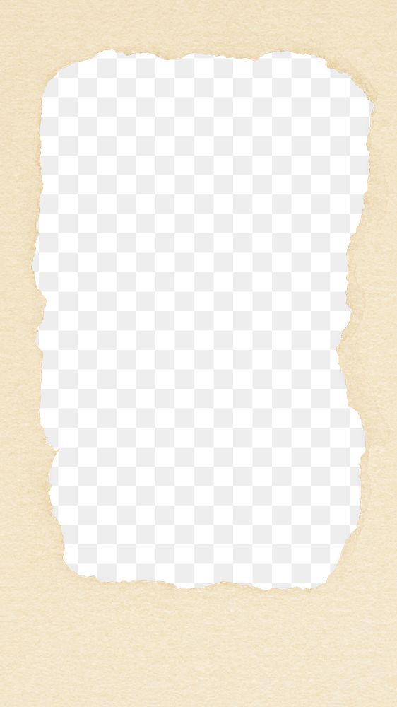 Beige ripped paper png frame, | Premium PNG - rawpixel