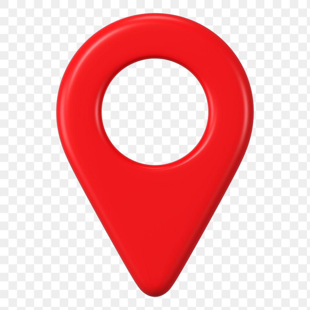 3D location pin png sticker, | Premium PNG Sticker - rawpixel
